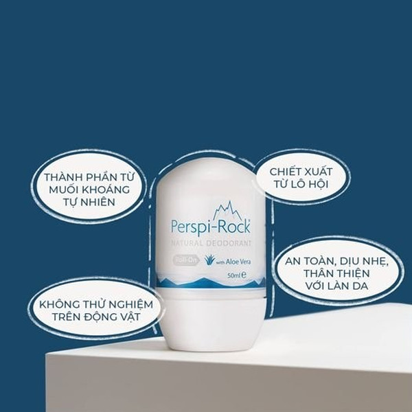 Lăn Khử Mùi Chiết Xuất Lô Hội Perspi-Rock Natural Deodorant Roll On ...